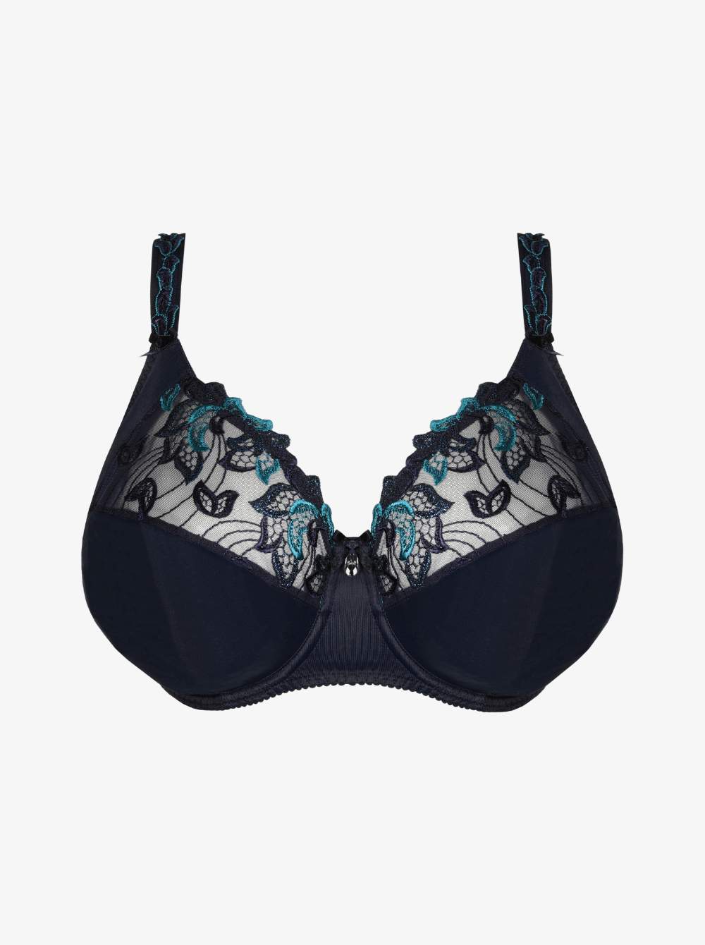 Deauville underwired full cup support bra - Velvet Blue | Prima Donna ...