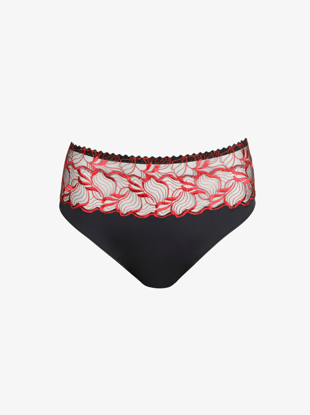 Springdale embroidered-tulle full briefs - Black Rose | Prima Donna ...